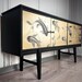 SOLD - Black & Gold Koi Carp Fish Sideboard / Cabinet - Etsy UK