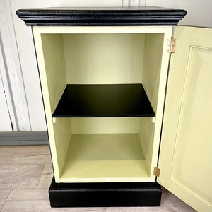 SOLD - Stag Side / End Table / Cupboard - Etsy UK