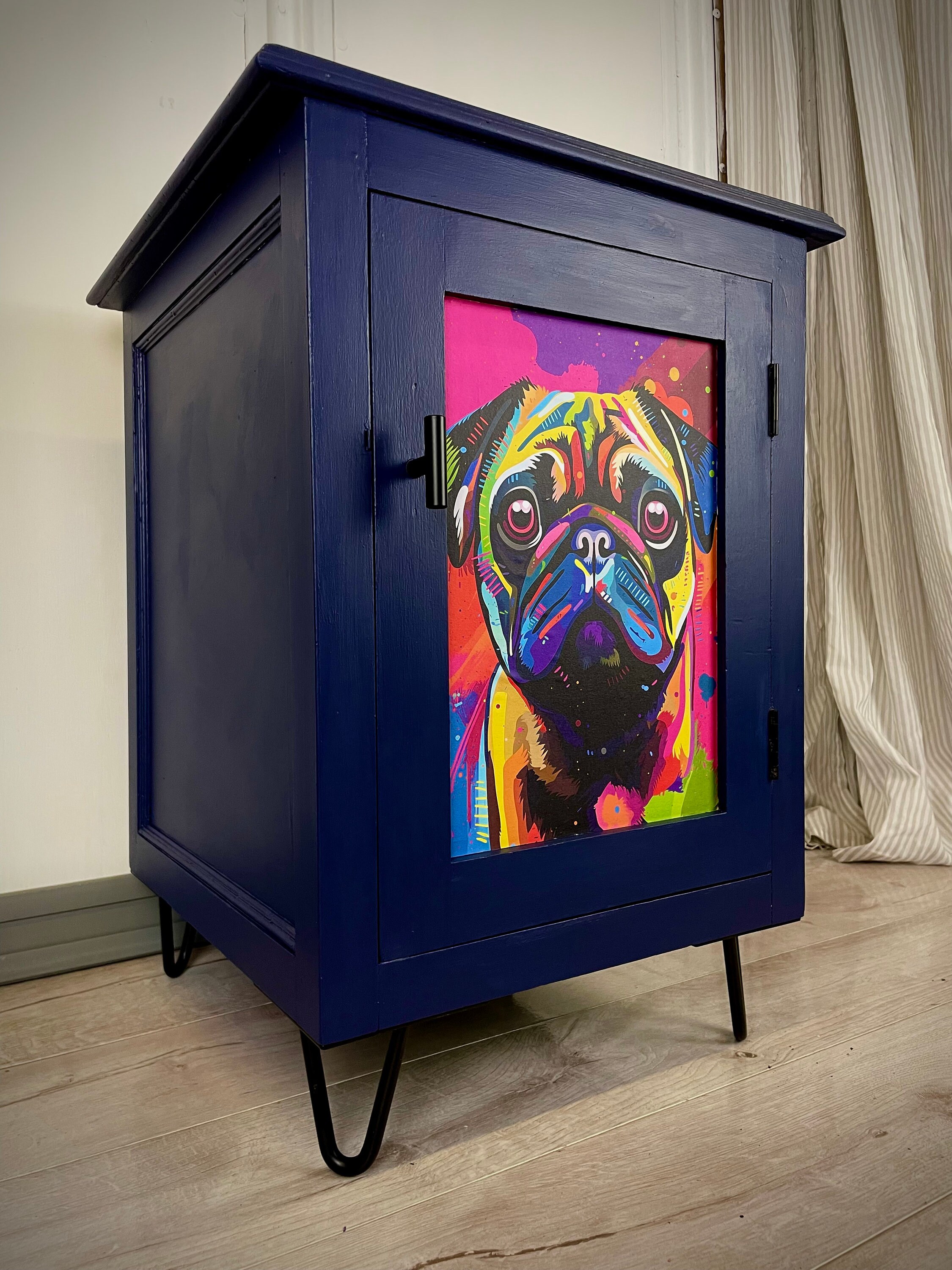 SOLD - Pug Side Table / Cabinet / Cupboard - Etsy UK