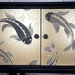 SOLD - Black & Gold Koi Carp Fish Sideboard / Cabinet - Etsy UK