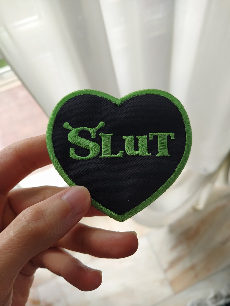 Shrek Meme Birthday Gift slut Embroidered Patch - Etsy