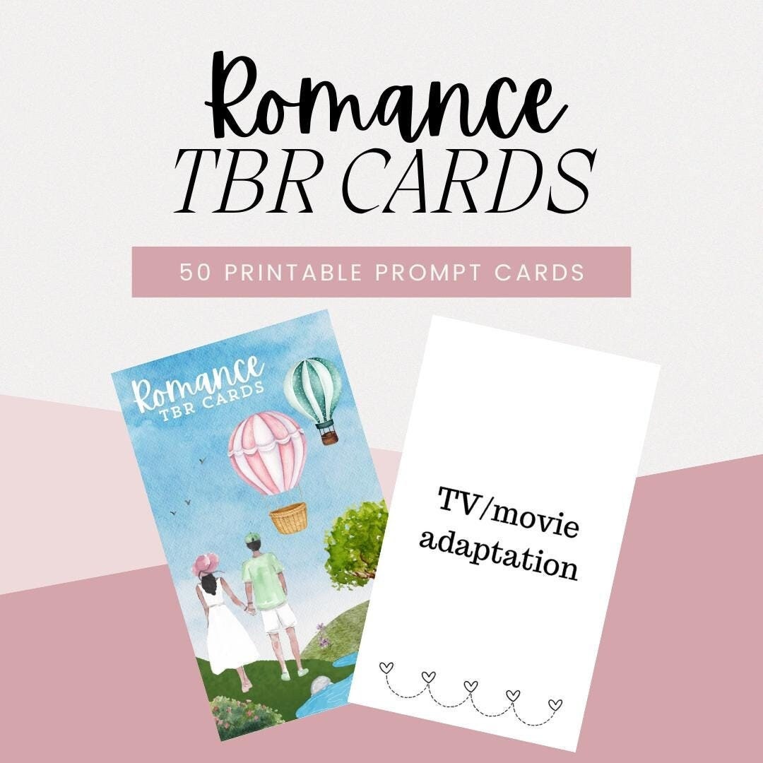 Printable Romance TBR Prompt Cards - Etsy