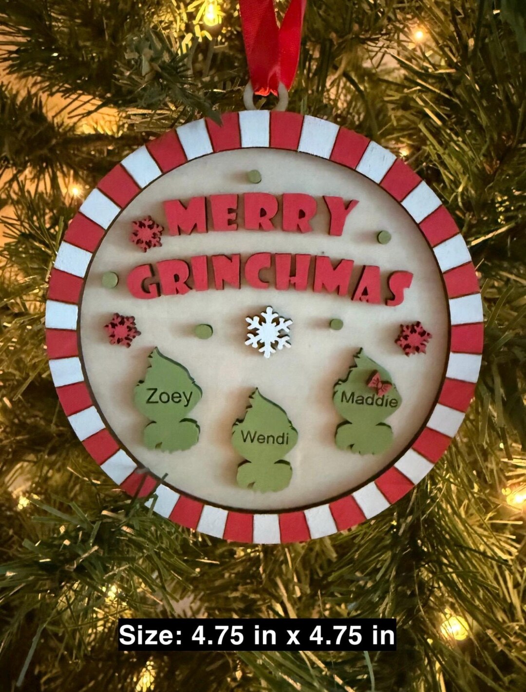 Handcrafted Figures With Names - Personalized Family Ornaments - Etsy