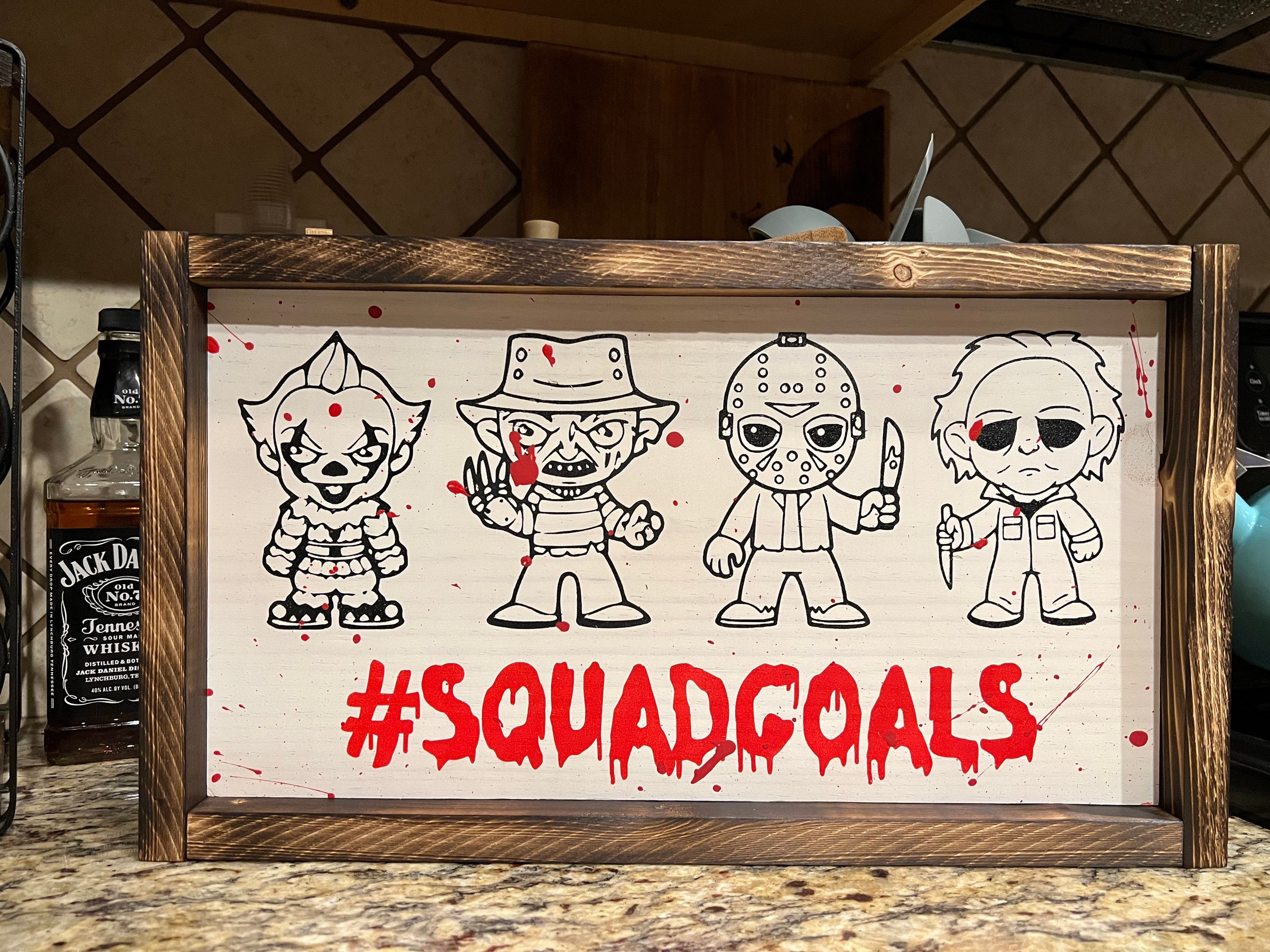 Letrero de Halloween/Personajes de terror de Halloween letrero - Etsy ...