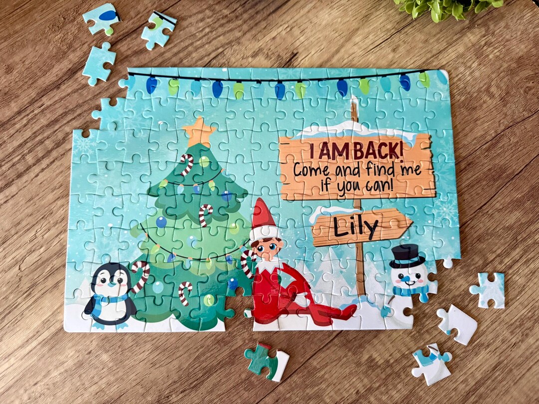 Magical Fun With Mini Elf Puzzle Activity! - Etsy