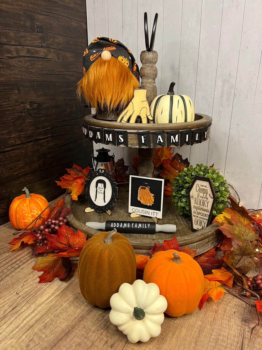 Creepy Halloween Tier Tray Decor: Spooky Wood Set - Etsy