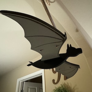 Gift Idea for Bat Enthusiasts, Handmade Flying Bat Mobile, Handmade ...