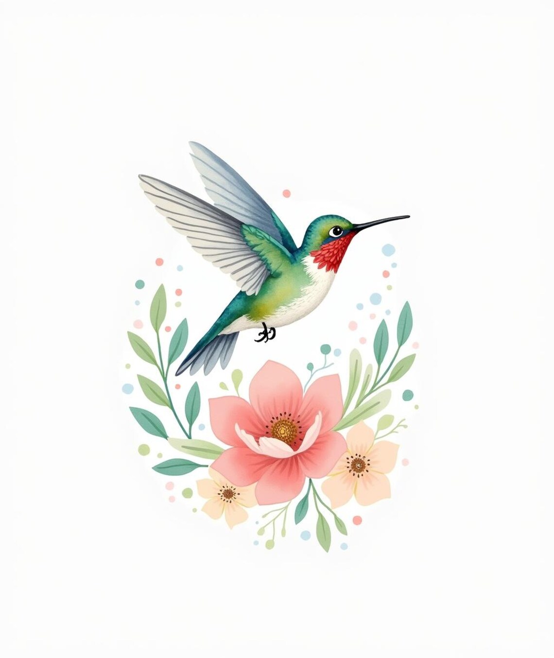 Watercolor Animal PNG Bundle | 10 Floral Animals | 300 DPI High-res ...