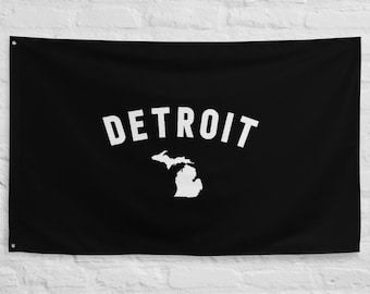Detroit Banner - Etsy