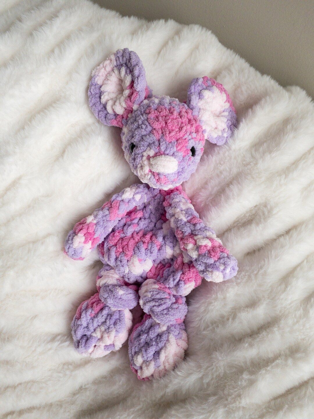 Mouse Snuggler/ Mini Mouse Lovey/ Mouse Rag Doll/ Boho Nursery Decor - Etsy