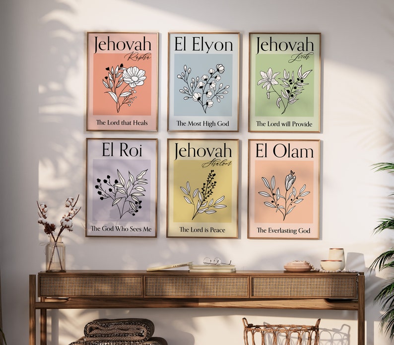 Names of God Printable Wall Art, El Olam, the Everlasting God - Etsy