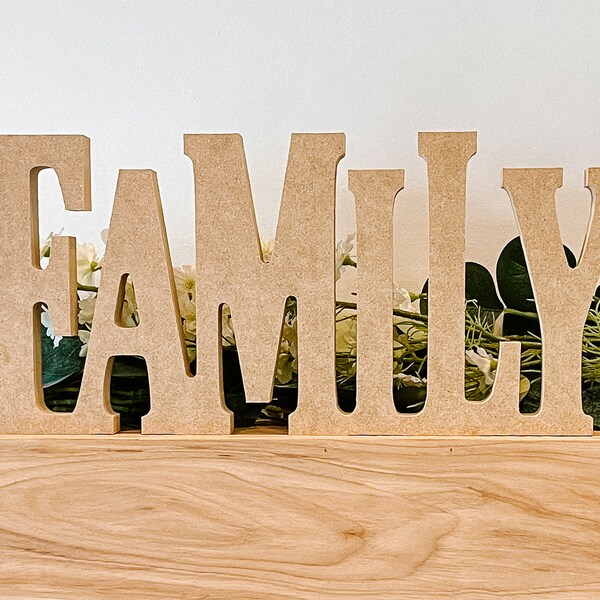 Wood Family Cutout - Etsy