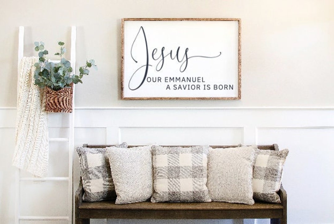Wall Decor DIGITAL File | Jesus Our Emmanuel A Savior is Born PDF ...