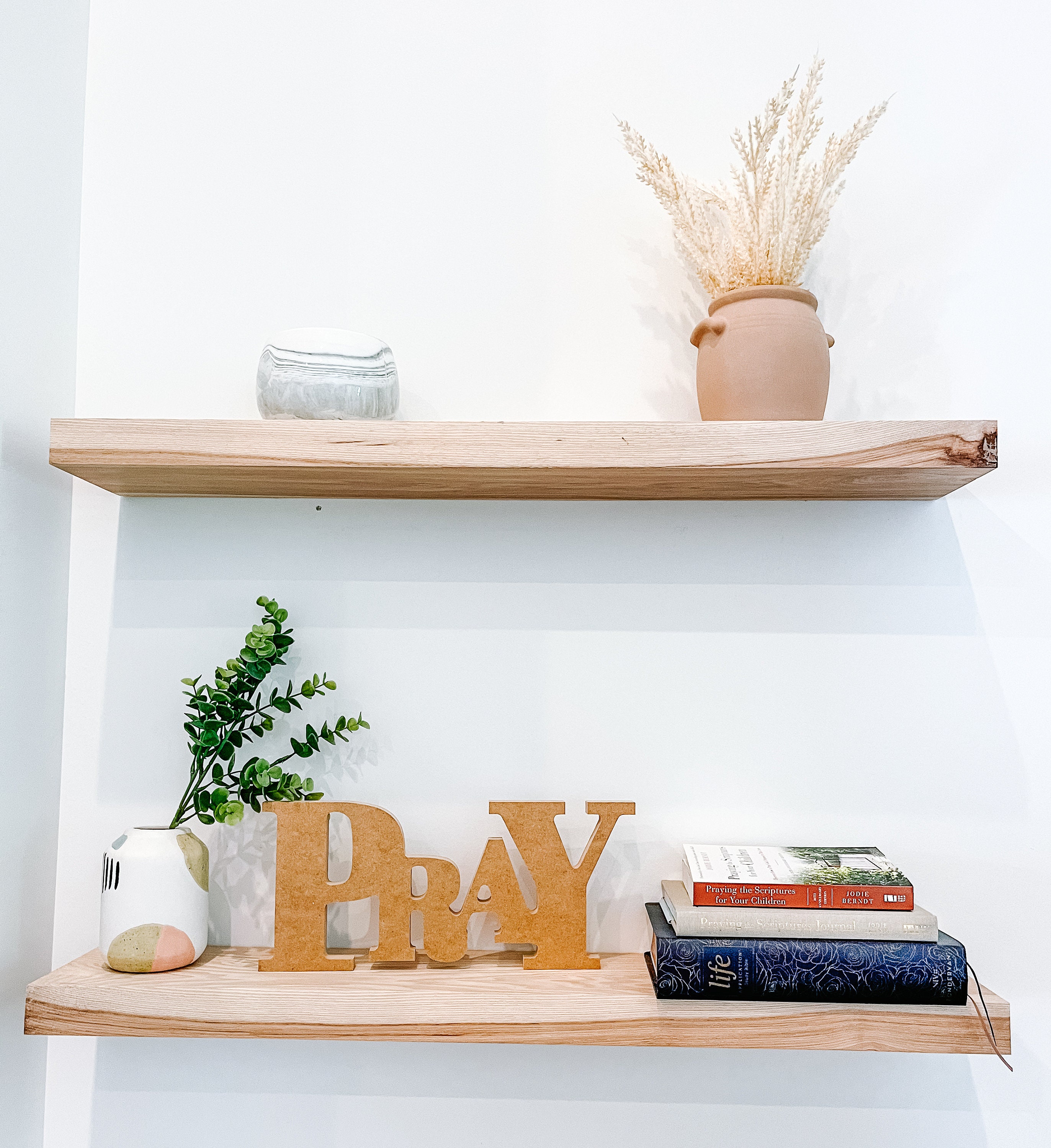 Pray Wood Word Cutout - Script Wood Word - Prayer Decor - Laser Cut ...