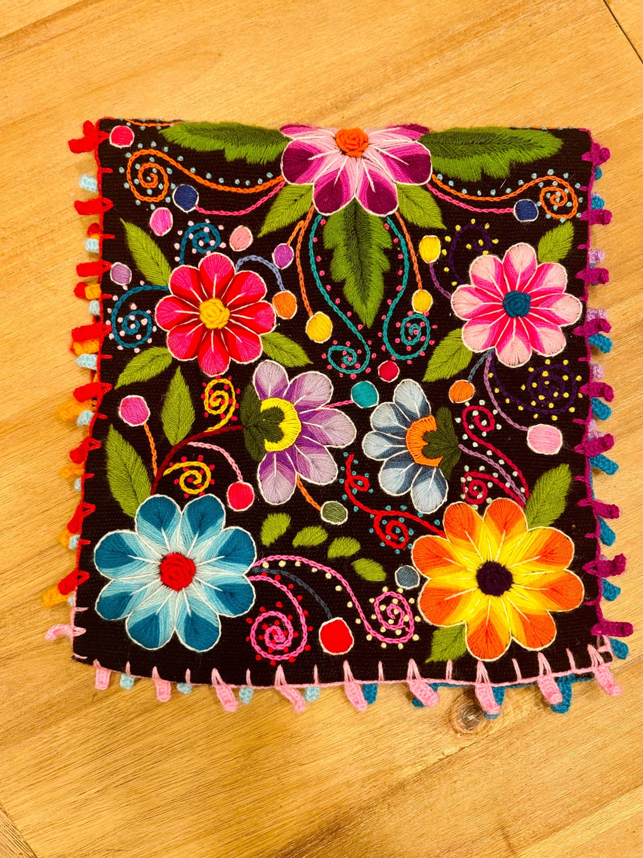 Hand-woven Runner From Ayacucho, Peru Table Runner Flowery Ayacucho ...