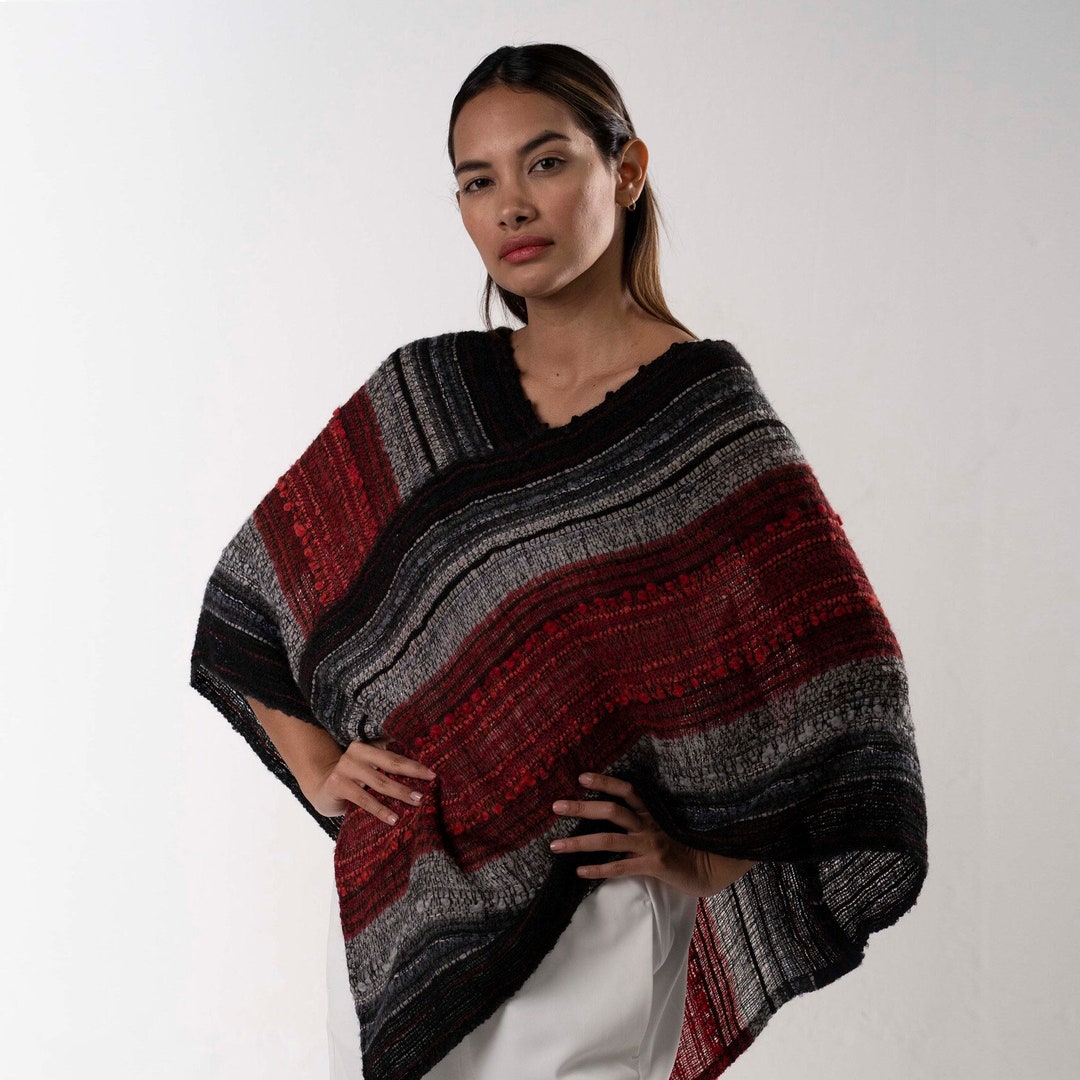 Handwoven Baby Alpaca Poncho: Luxurious Comfort & Timeless Style - Etsy
