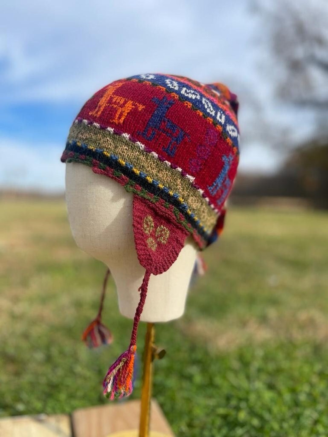 Chullo Hat for Children in Alpaca & Sheep Wool Earflap Hat - Etsy