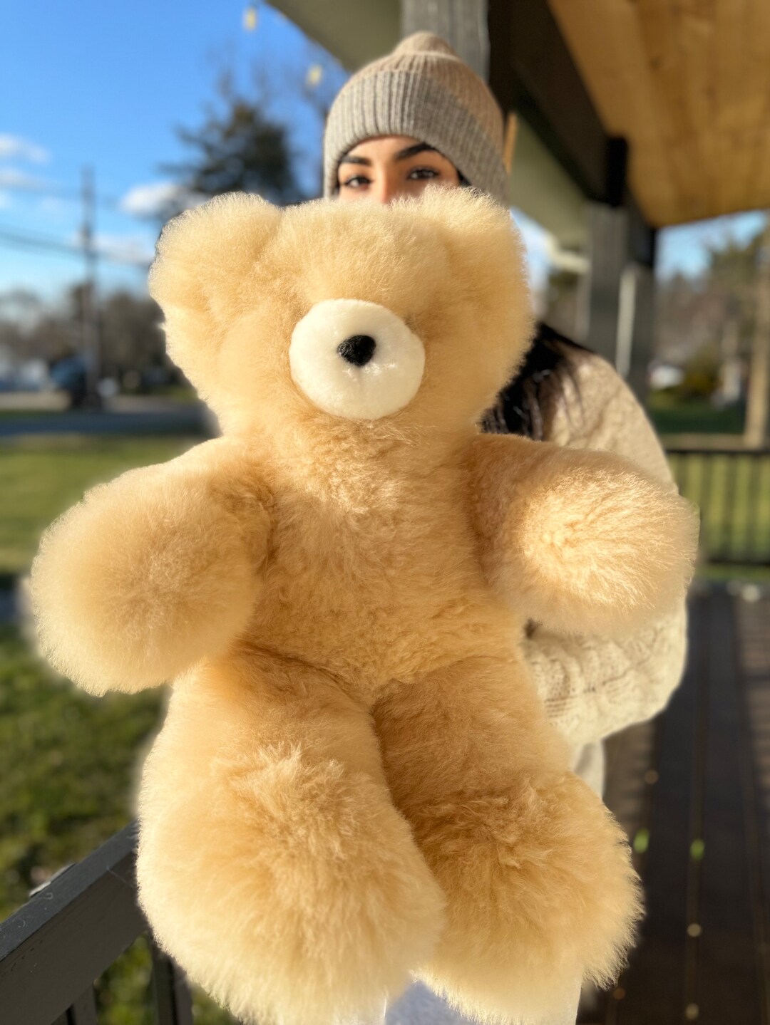 Large Alpaca Teddy Bear Stuffed Alpaca Toy Extremely Soft Alpaca ...