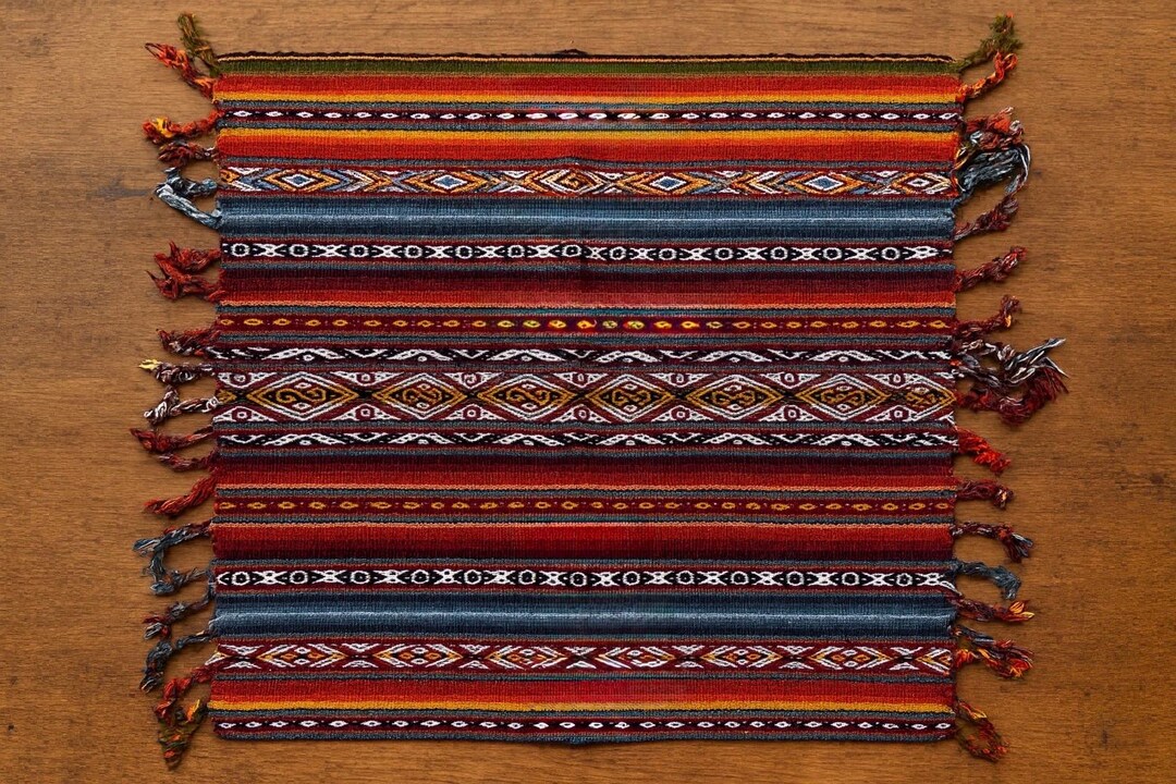 Chinchero Handwoven Altar Cloth – Andean Table Decor | 100% Wool ...