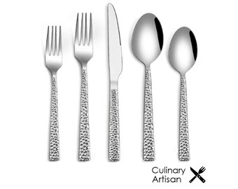 Vintage Silverware Set Retro 1970s Mid Century Modern 16 Pieces Silver ...