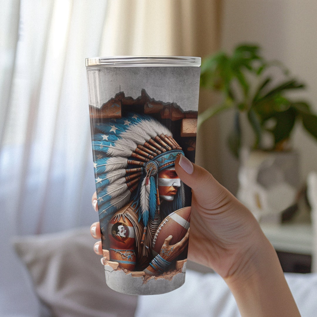 3D FSU Tumbler, 20oz Stainless Steel Florida State Seminoles 3D Tumbler ...