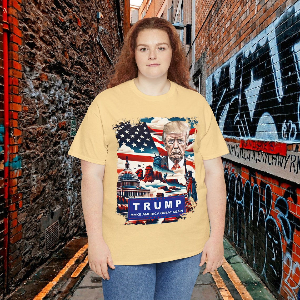 Trump 2024 Tee MAGA Campaign T-shirt Patriotic American Support Pro ...
