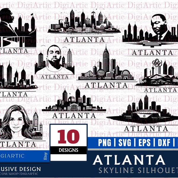 Atlanta Skyline - Etsy