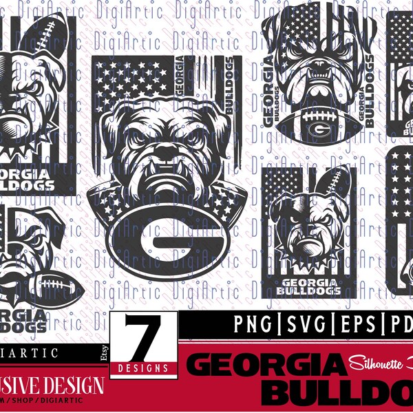Georgia Bulldogs Svg - Etsy