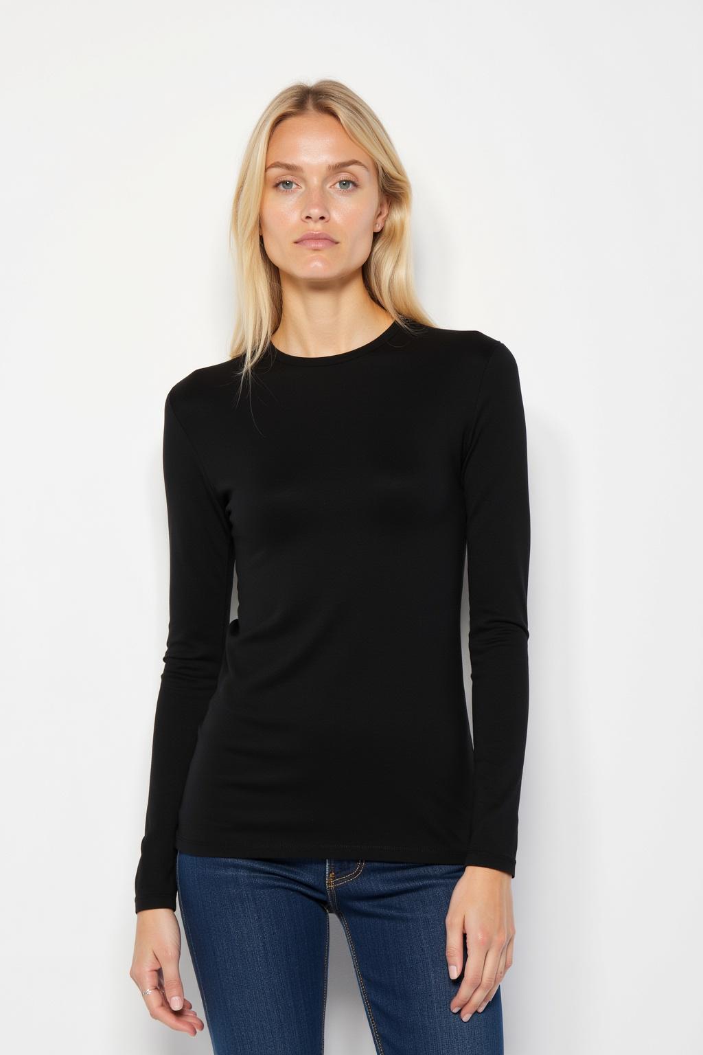 Long Sleeve Simple T-shirt Sewing Pattern, Fitted Stretch Top, Basic T ...