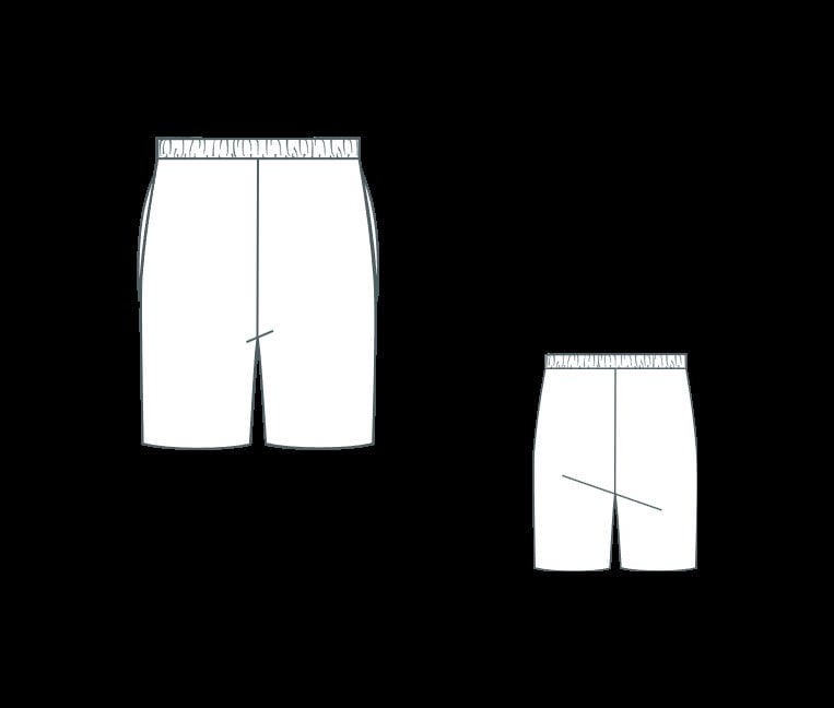Men's Loose Fit Shorts Sewing Pattern, Simple Shorts Pattern, Elastic ...