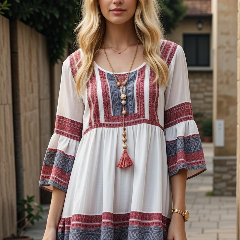 Boho Dress Pattern - Etsy