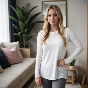 Basic Tunic Top Sewing Pattern: Round Neck, XS-4XL (PDF Pattern) - Etsy