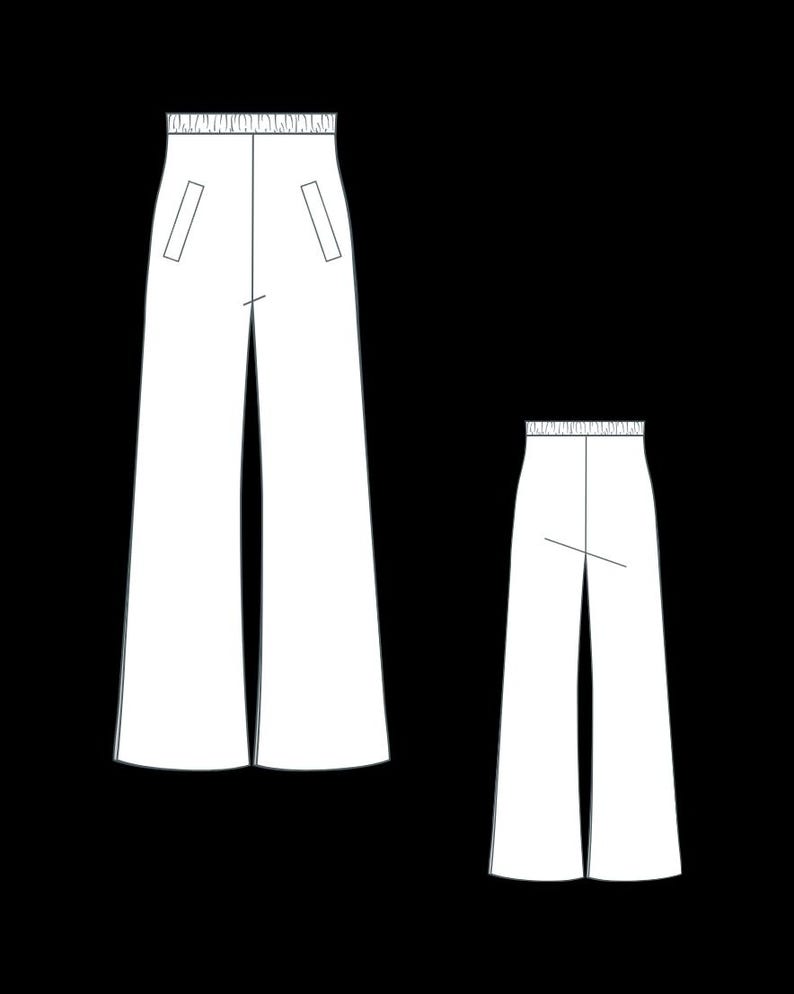 Linen Pajama Set Sewing Pattern, Pajama Set for Women, Nightwear for ...