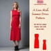 Sleeveless Midi Summer Dress Sewing Pattern, Easy Dress Pattern ...