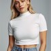 Mandarin Neck Crop Top Sewing Pattern: Easy Baby Tee (XS-4XL) (PDF) - Etsy