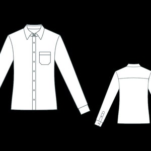 Modern Fit Linen Shirt Sewing Pattern, Shirt Pattern for Men, Button up ...