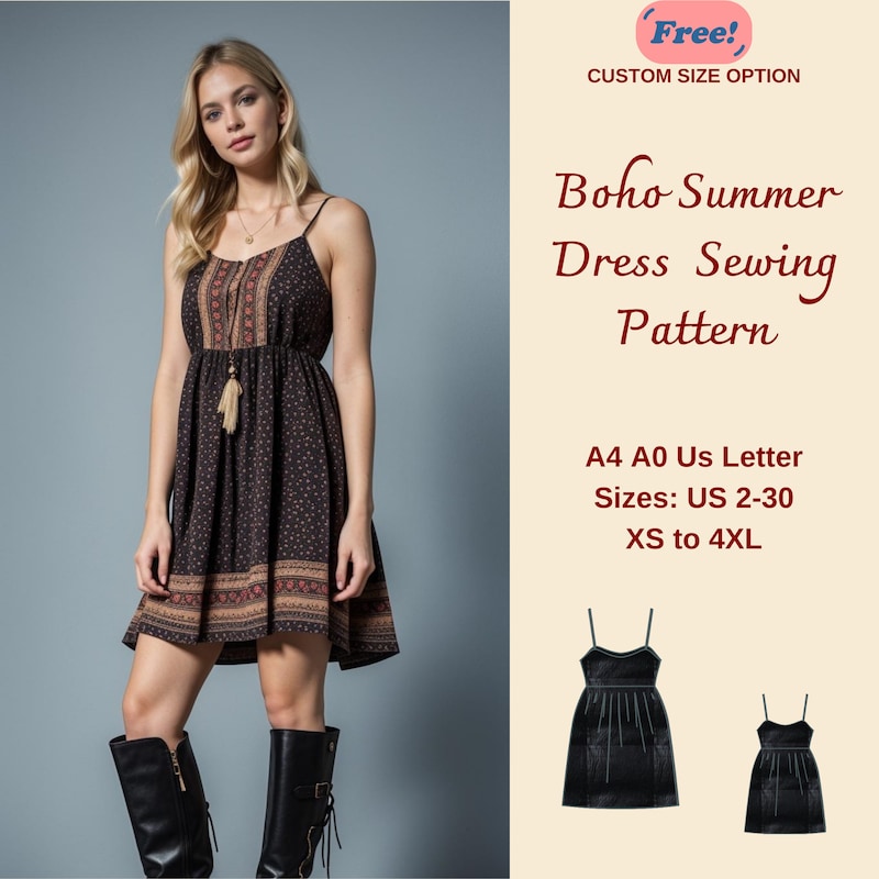 Boho Sewing Pattern - Etsy