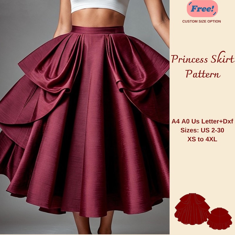 Pattern Princess Skirt - Etsy