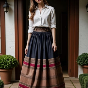 Renaissance Gathering Skirt Sewing Pattern: US 2-30, XS-4XL (PDF ...