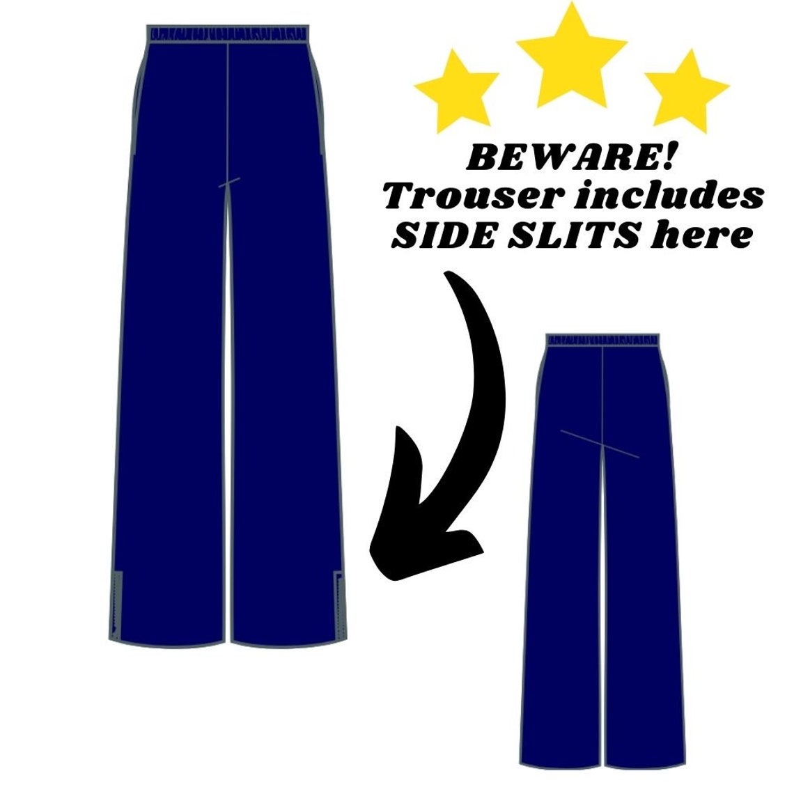 Men's Wide Leg Trousers Sewing Pattern: Loose Fit Sport Pants (PDF ...