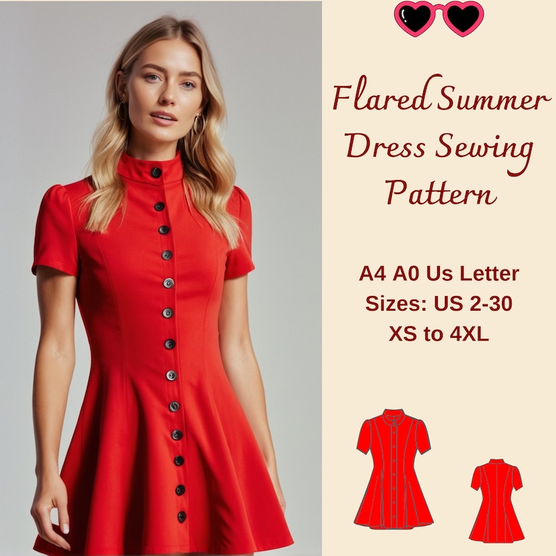 1950 Button up Dress - Etsy