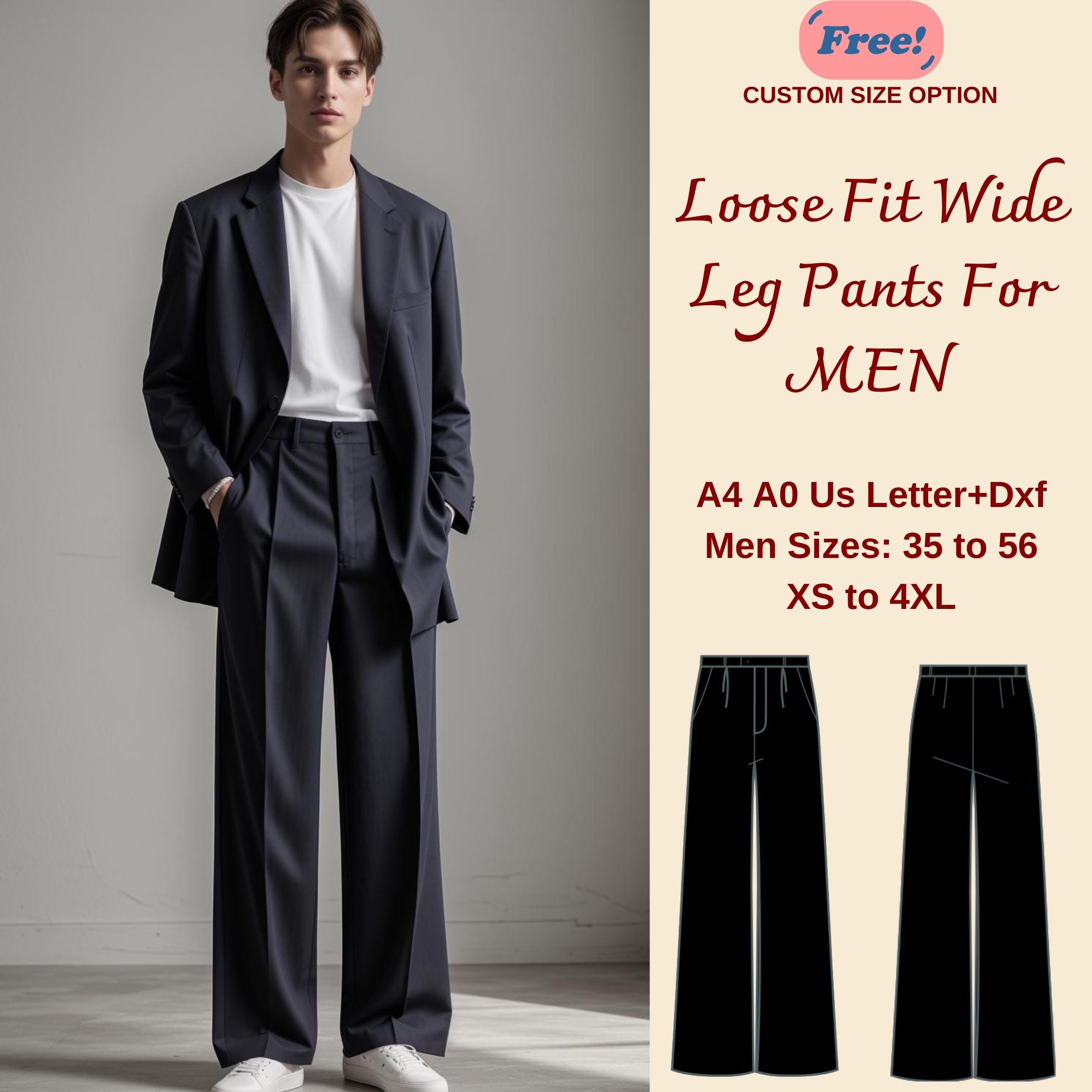 Men's Sewing Patterns Bundle: Suit, Shirt, Pants (XS-4XL) (PDF Download ...