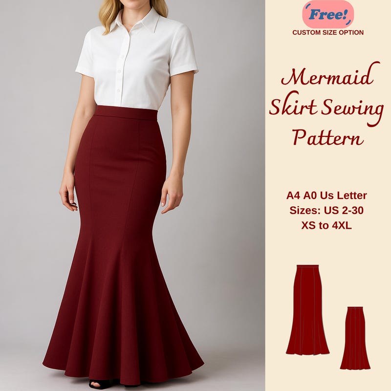 Fish Skirt Pattern - Etsy