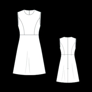 A Line Basic Dress Sewing Pattern, Casual Dress, Gift Pattern, Sundress ...