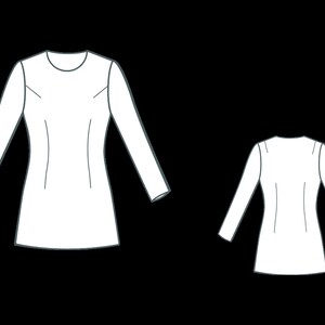 Basic Tunic Top Sewing Pattern: Round Neck, XS-4XL (PDF Pattern) - Etsy