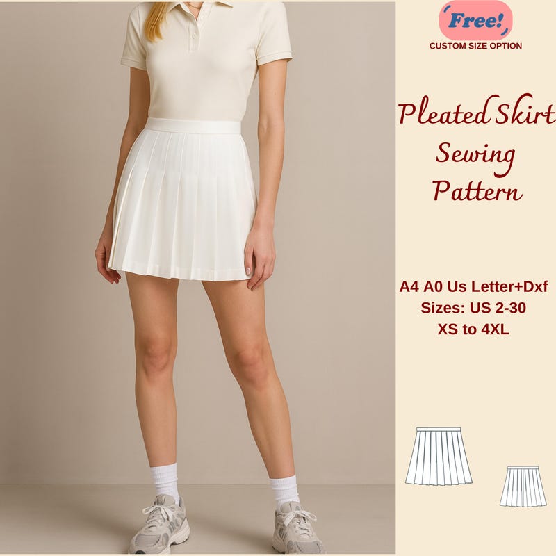Pleated Skirt - Etsy
