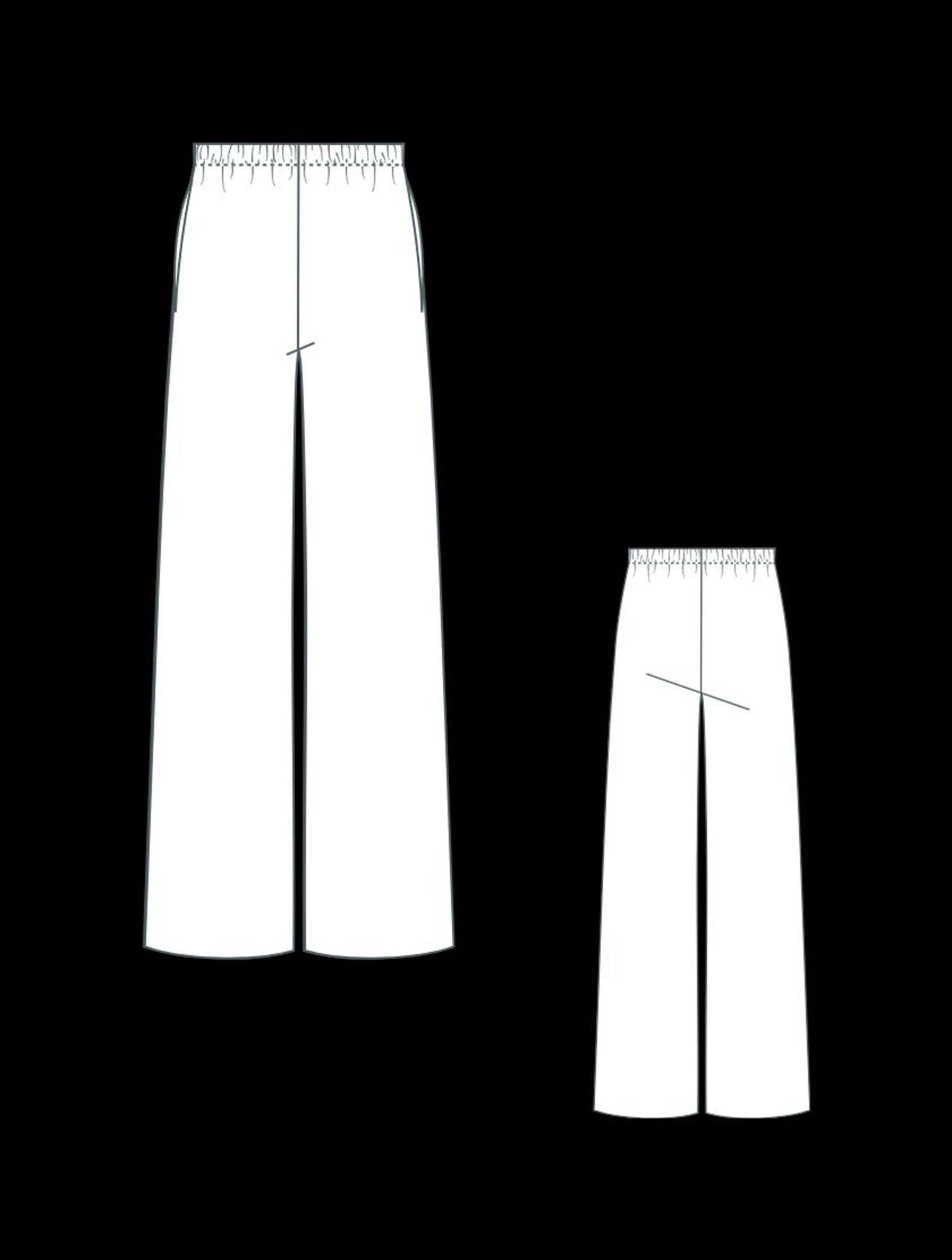Men's Loose Fit Linen Pants Sewing Pattern: Sizes XS-4XL (digital ...