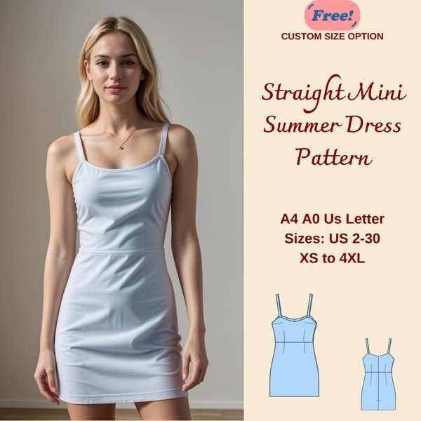 Sewing Pattern Spaghetti Strap - Etsy