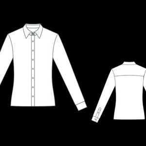 Slim Fit Men's Shirt Sewing Pattern, Shirt Pattern for Men, Button up ...