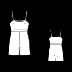 Basic Playsuit Sewing Pattern: Mini Jumpsuit, Romper (XS-4XL) (PDF ...